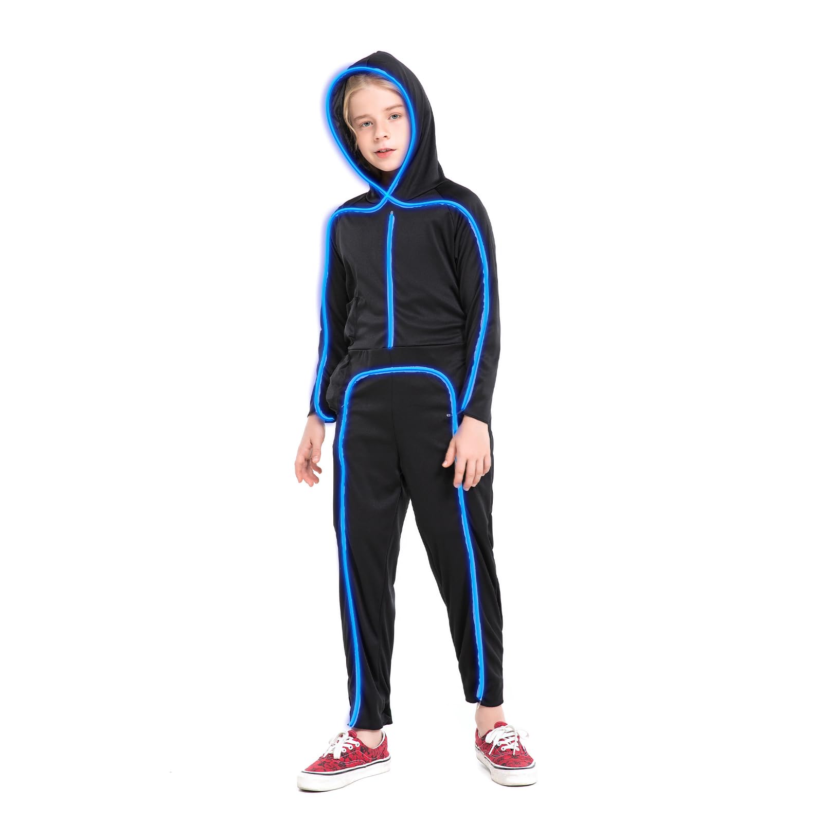 Snapklik.com : Light Up Stick Figure Costume Kids, Led Stick Man ...