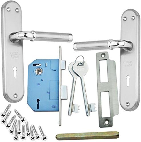 RAMSON Stainless Steel Stella Mortice Lock Complete Set with 2 Keys ...