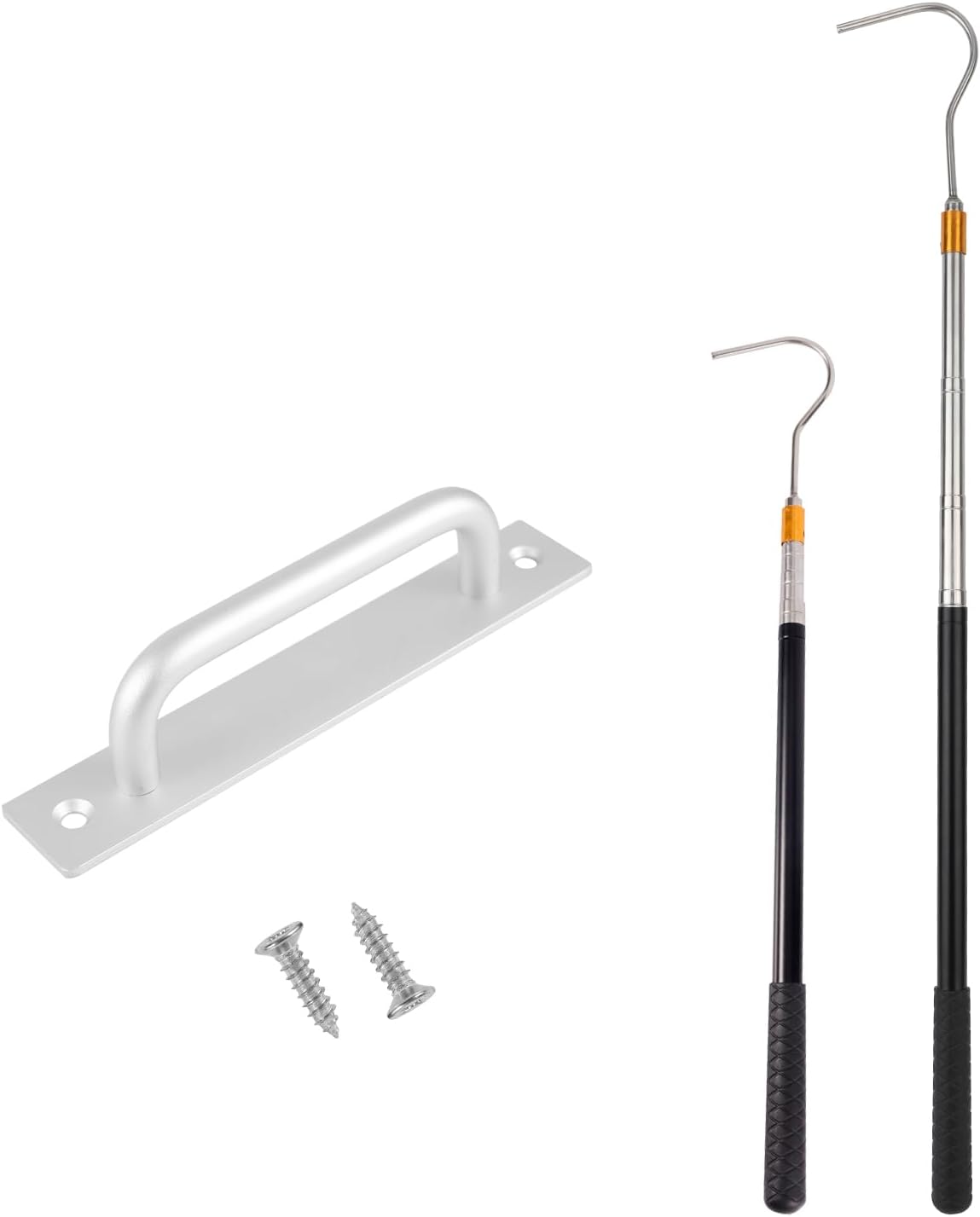 Attic Ladder Pull Down System, Attic Stair Pull Kit Includes Telescopic ...