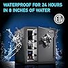 Amazon.com: SentrySafe Fireproof and Waterproof Steel Home Safe with ...