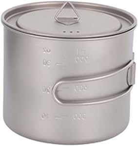 1L Outdoor Portable Pure Titanium Pot (1000ml) : Amazon.ca: Sports ...
