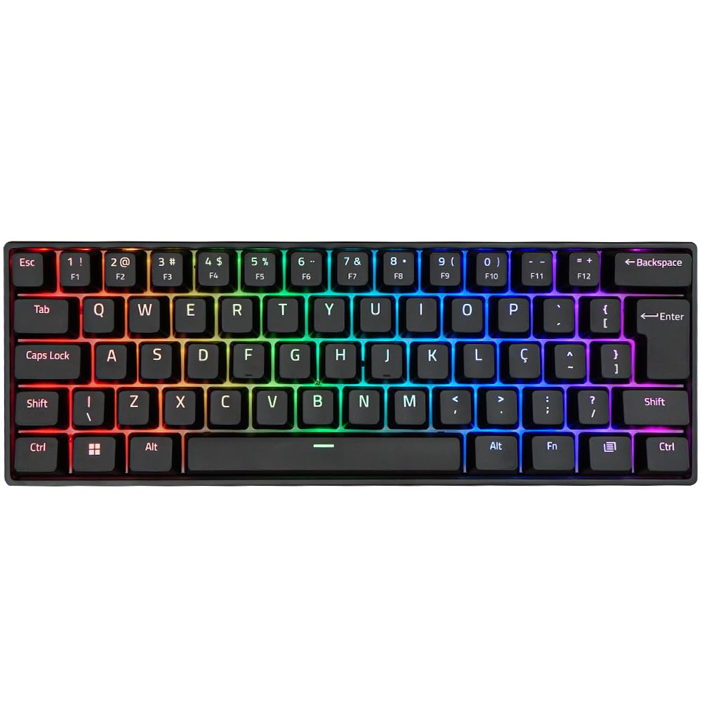 Teclado Magnético Hall Effect 60% RGB ABNT2 Akko 3061S Preto com switch ...