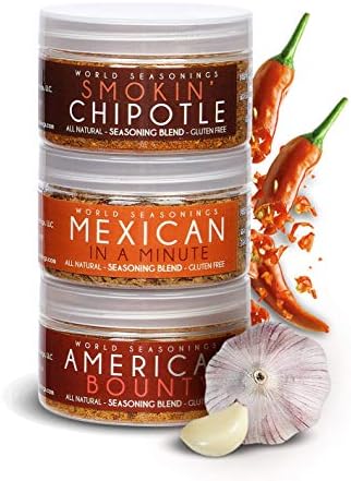 Amazon.com : The Americas Seasoning Spice Variety Pack: American Bounty ...