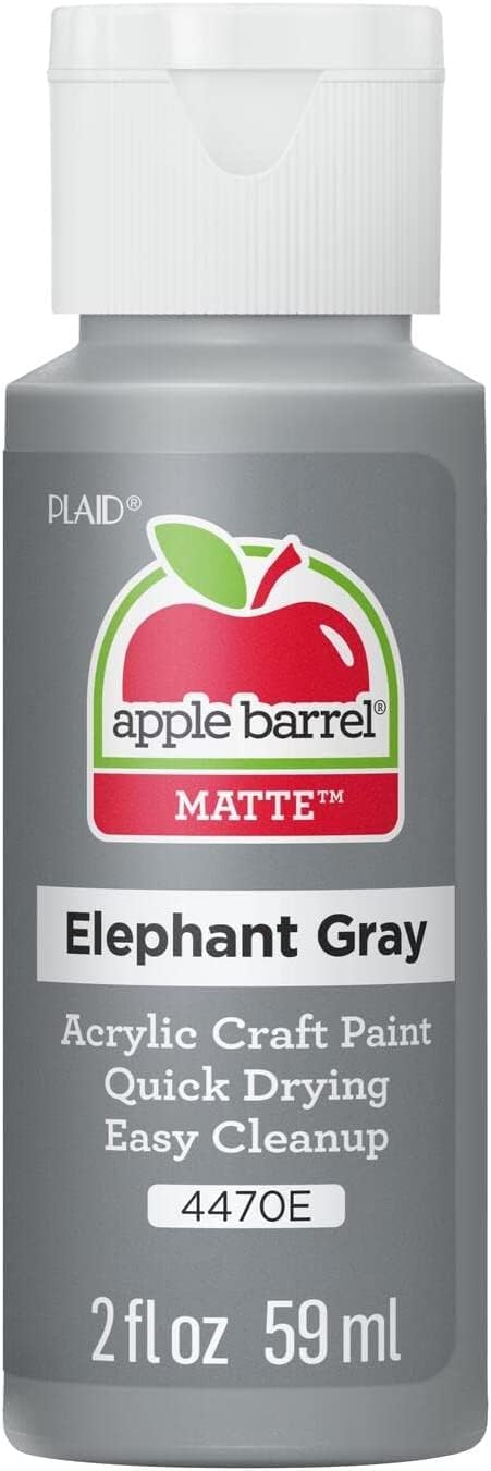 Plaid Acrylic Paint, Elephant Grey, 59 ml (Pack of 1) : Amazon.co.uk ...