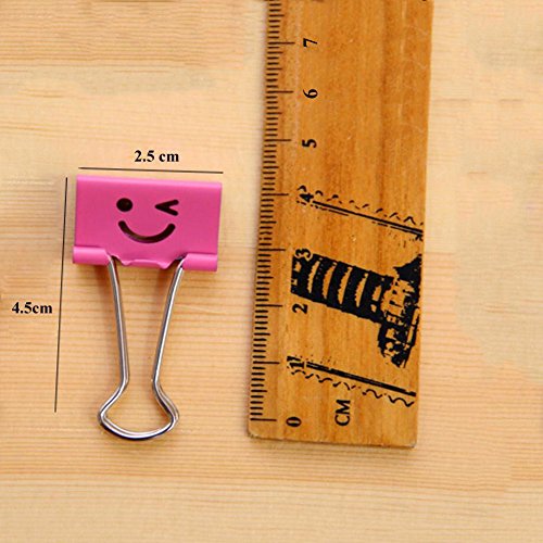 Coideal Smiling Face Binder Clips Medium, 48 Pcs 1 Inch Smiley - Want ...