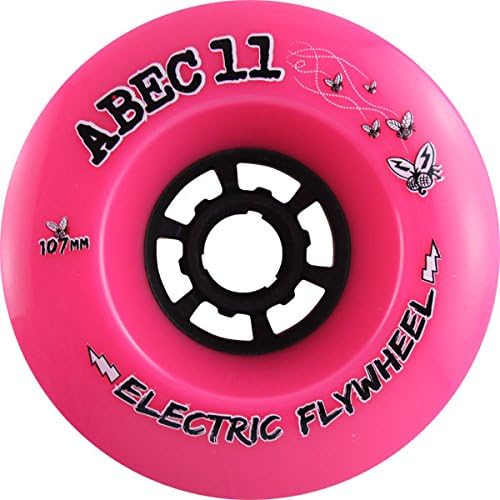 Amazon.com : Abec 11 Electric Flywheels 107mm 77a Longboard Wheels (Set ...