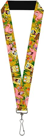 Amazon.com: Buckle-Down Nickelodeon Lanyard, SpongeBob and Patrick ...