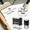 Amazon.com : Custom Stamp Personalized Self Inking Logo Stamp with Own ...