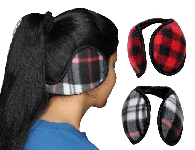 Buy Prime Combo Of 2 Pcs Soft Fur Earmuff/Ear Warmer/Ear Cap for Men ...