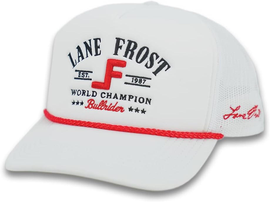 Lane Frost Tough Hat White at Amazon Men’s Clothing store