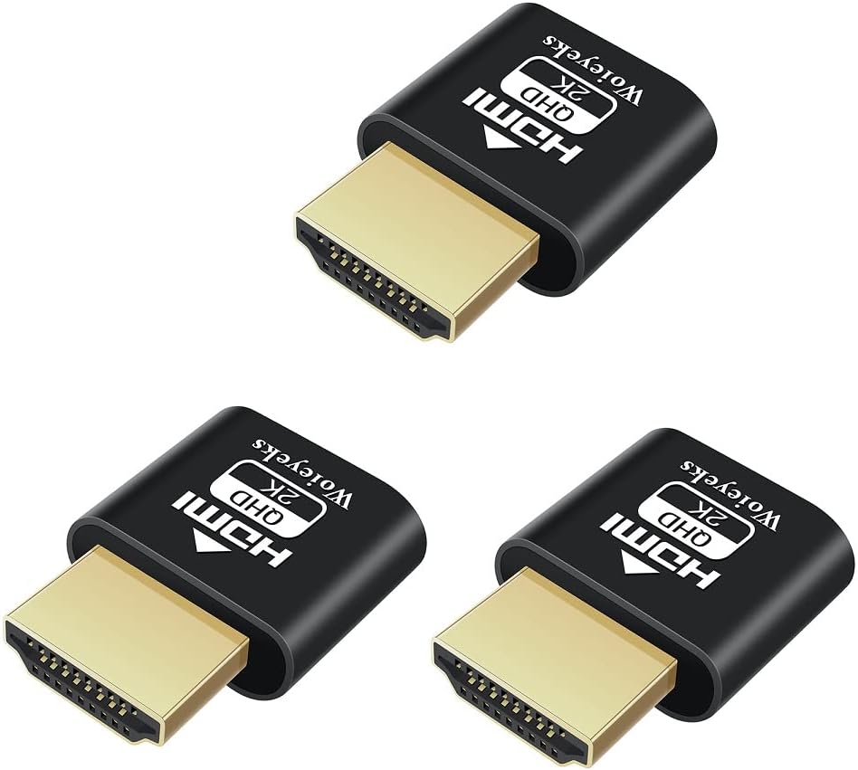 Amazon.com: HDMI Dummy Plug Headless Ghost Display Emulator/Virtual ...