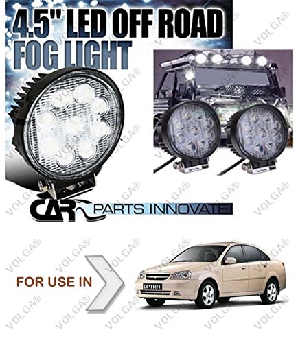 Volga 9 Led 27W Fog Light Round Spot Beam For Optra One Pc : Amazon.in ...