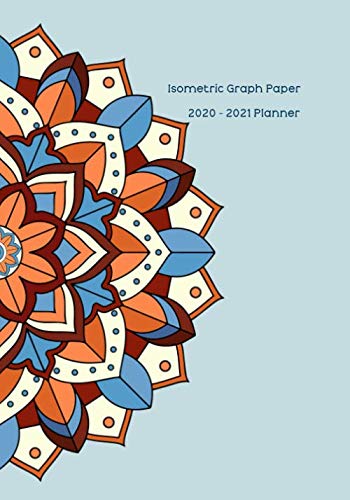 Isometric Graph Paper 2020-2021 Planner: Two Years Organizer with ...