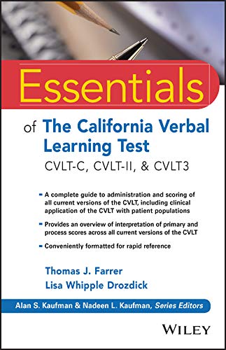 Amazon.com: Essentials of the California Verbal Learning Test: CVLT-C ...