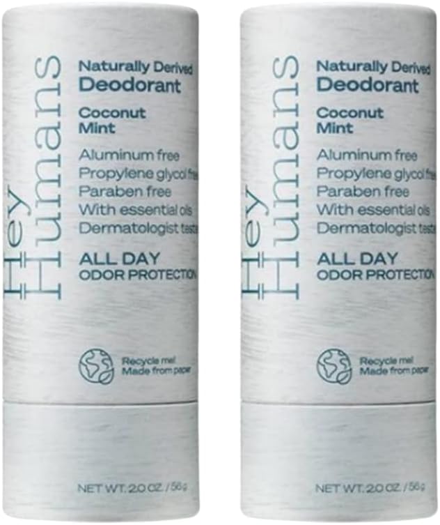 Amazon.com : Hey Humans Coconut Mint Vegan, Aluminum Free Deodorant ...