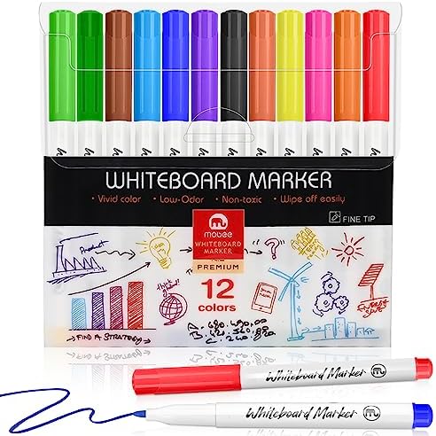 Reaeonat Dry Erase Markers, Whiteboard Pens Colour Erasable Ink Marker ...