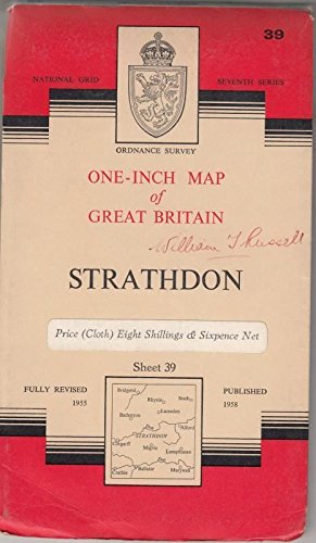Strathdon Sheet 39 (Ordnance Survey One-inch Map of Great Britain ...