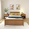 Amazon.com: Plank+Beam Solid Wood Full Bed Frame, Platform Bed with ...