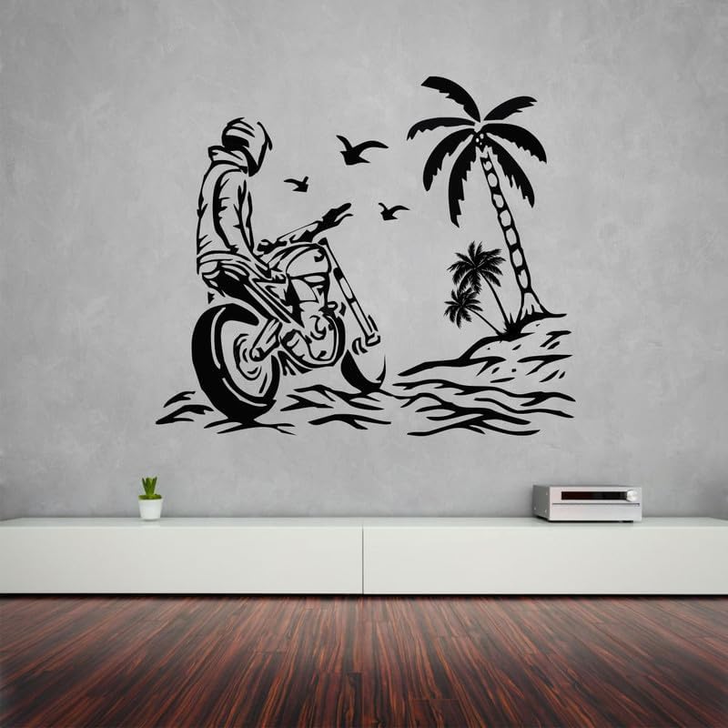Artistic Decals Bike Wall Sticker for Living Room, Bedroom, Kids Room ...