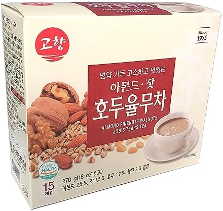 Amazon.com: Mincecook Korean Almond Pine nut Walnut Adlay Tea Powder ...
