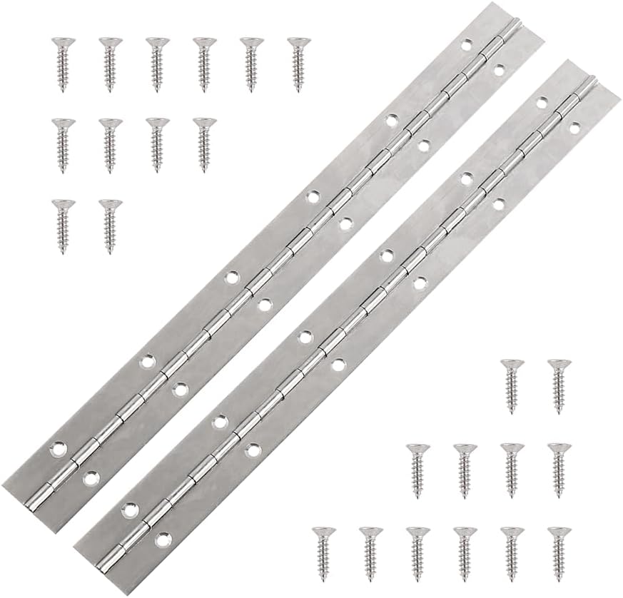 Framendino, 2 Pack 12 Inch Continuous & Piano Hinges Stainless Steel ...