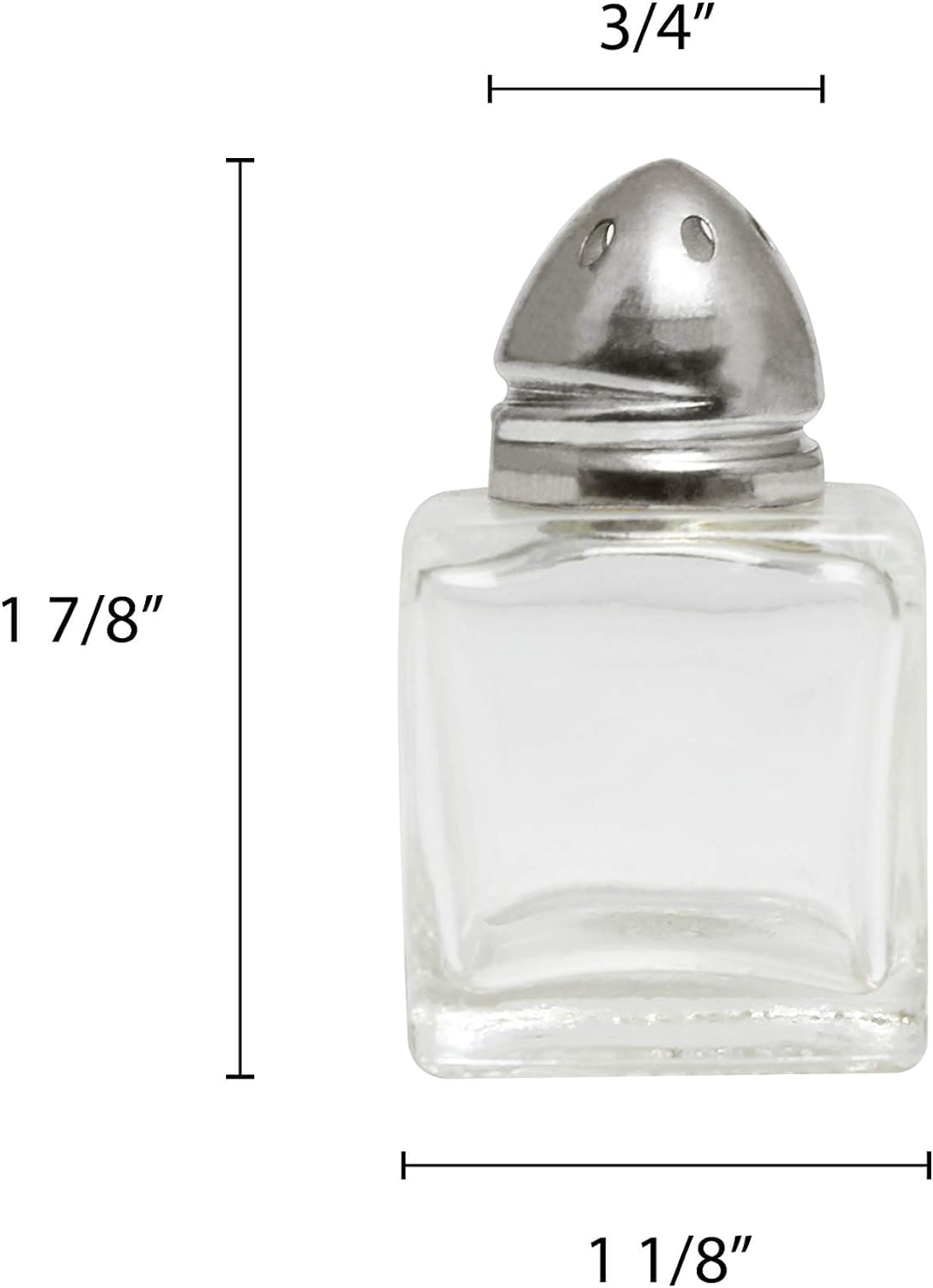Snapklik.com : TrueCraftware- 1/2 Oz Mini Salt Shakers Stainless Steel ...