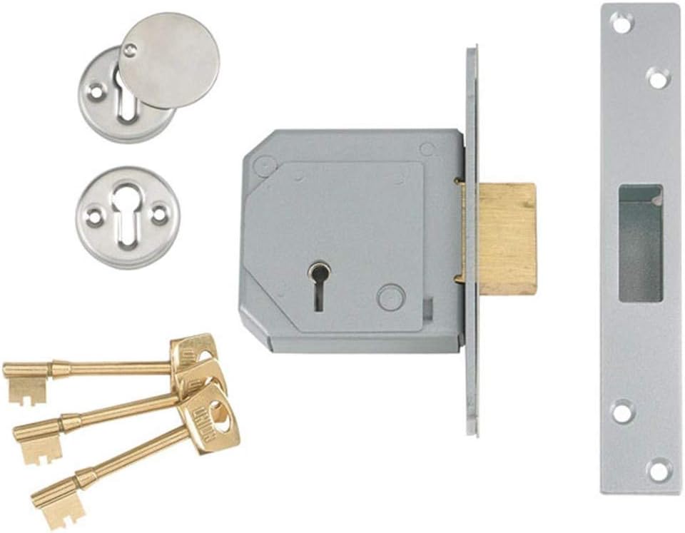 Union Locks 3G114E 5-Lever Mortice Deadlock C-Series 67mm Case - Satin ...