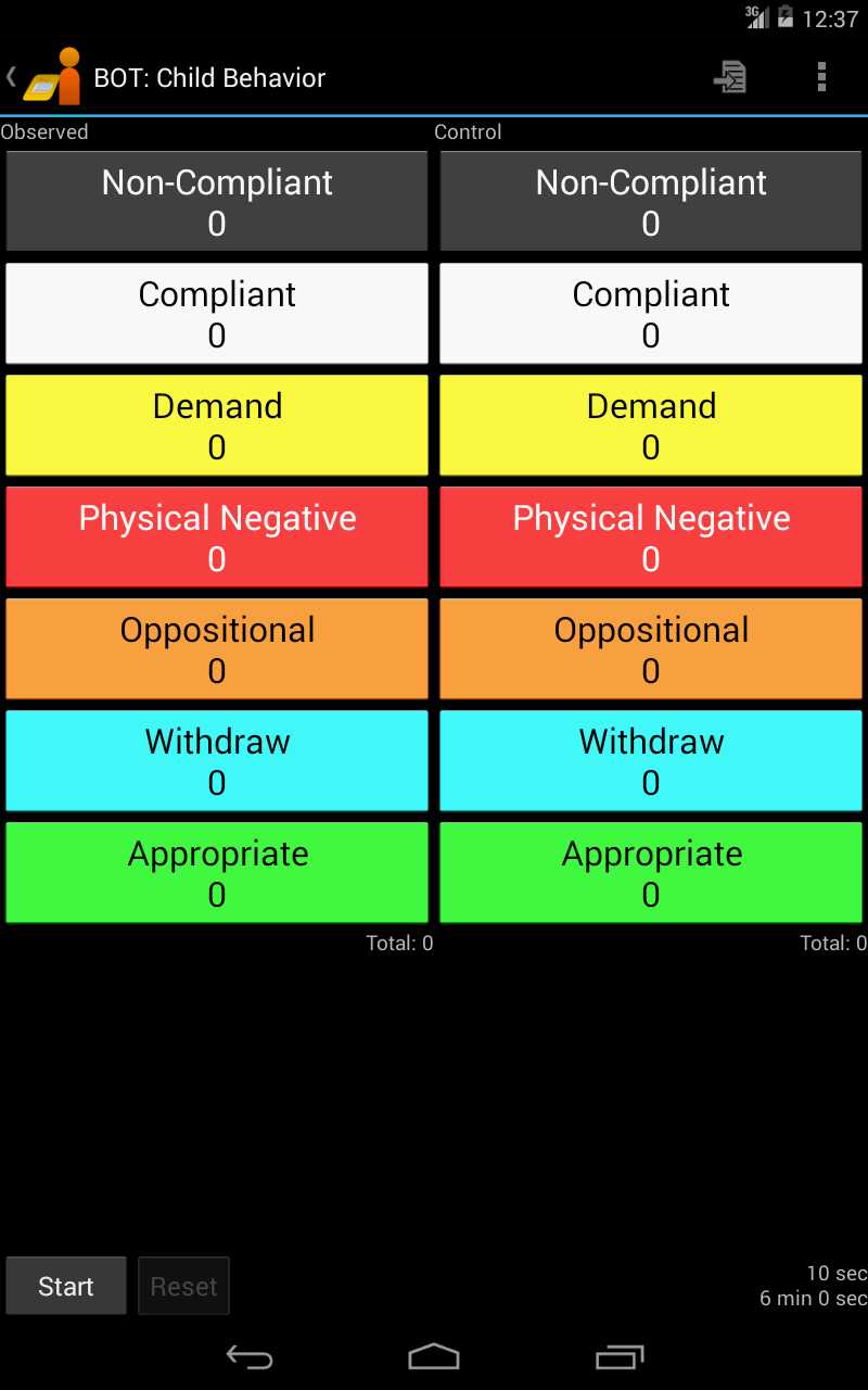 Behavioral Observation Tool - App on Amazon Appstore