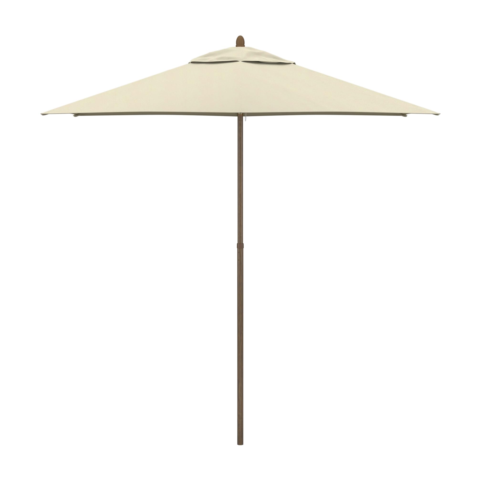 Amazon.com : Shade Basics 9' Rd Faux-Wood Market Patio Umbrella with ...