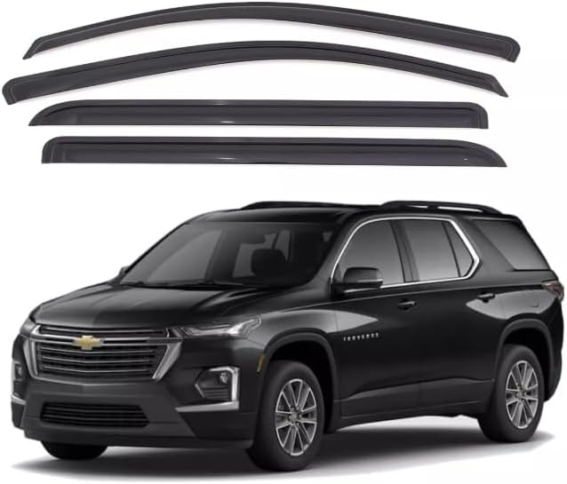 Amazon.com: Smoke Window Sun Vent Visor Rain Guards Deflectors for ...