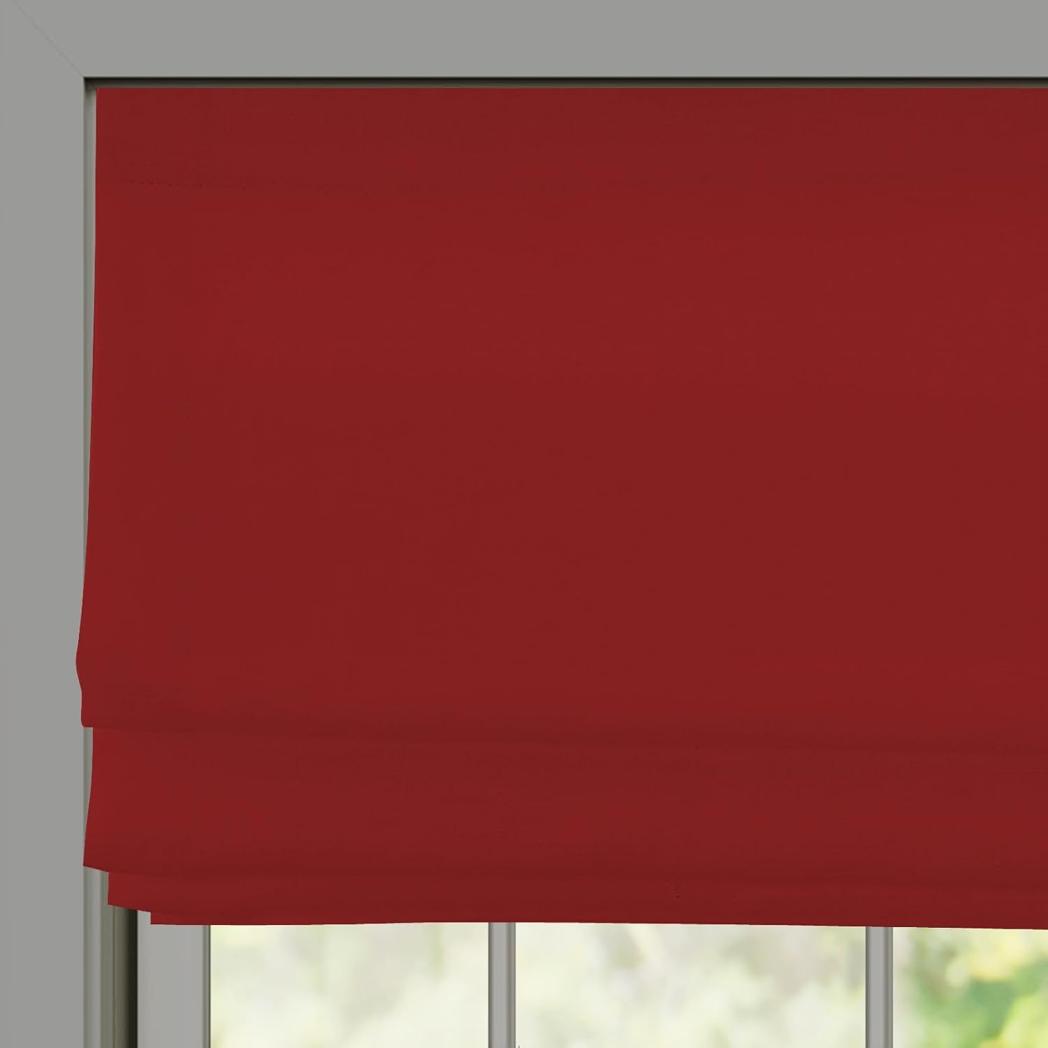 Amazon.com: WindowLady Cordless Roman Shades, Red Premium Blackout Room ...