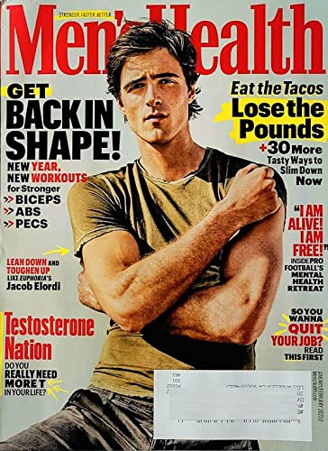 Buy Men's Magazine January February 2022 JACOB ELORDI Cover Single ...