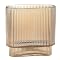 Amazon.com: VanEnjoy Ribbed Glass Vase, Amber Colored Fluted Vase, Big ...