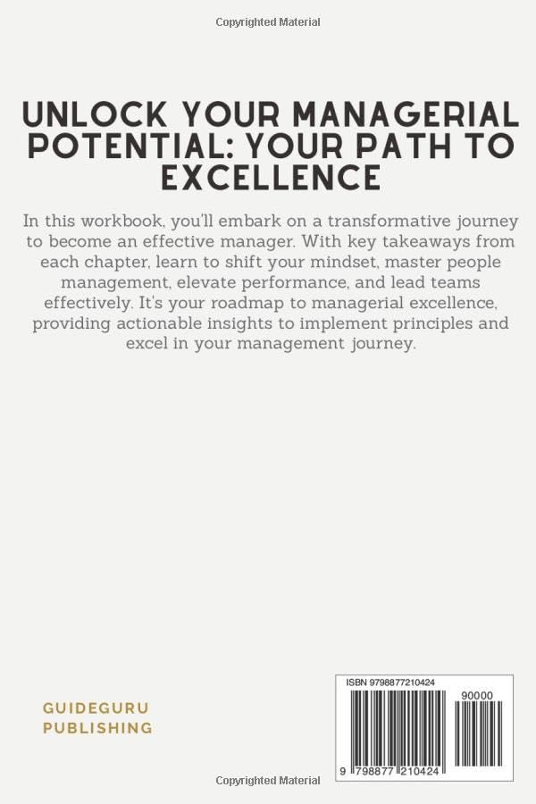 Snapklik.com : Workbook For The Making Of A Manager: What To Do When ...