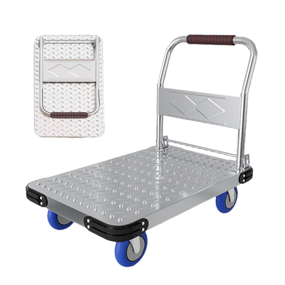 Amazon.com: 36" L x24 W Platform Truck Steel Foldable Push Cart,2000 ...
