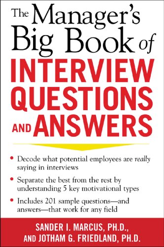 Buy The Manager's Big Book of Interview Questions and Answers Book ...