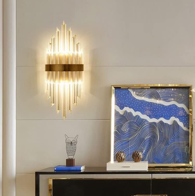 CITRA Led Spike Crystal Gold Metal Wall Light for Drawing Room - Warm ...