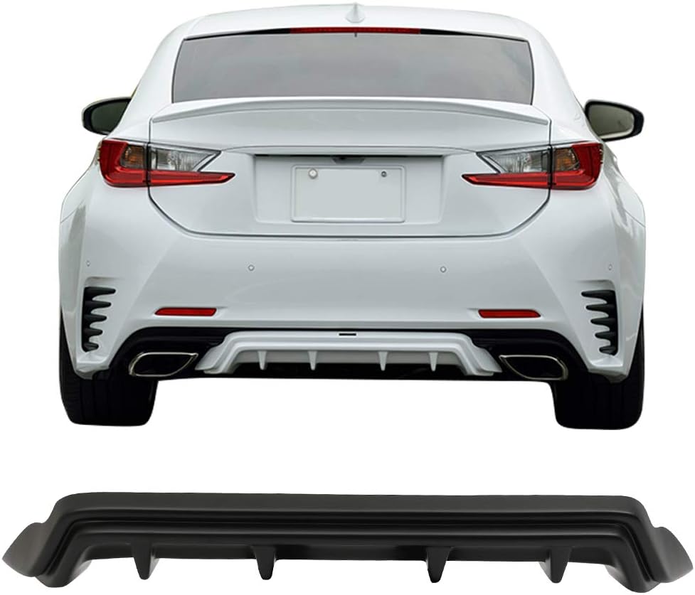 Amazon.com: Rear Diffuser Compatible With 2015-2017 Lexus RC300 RC350 ...