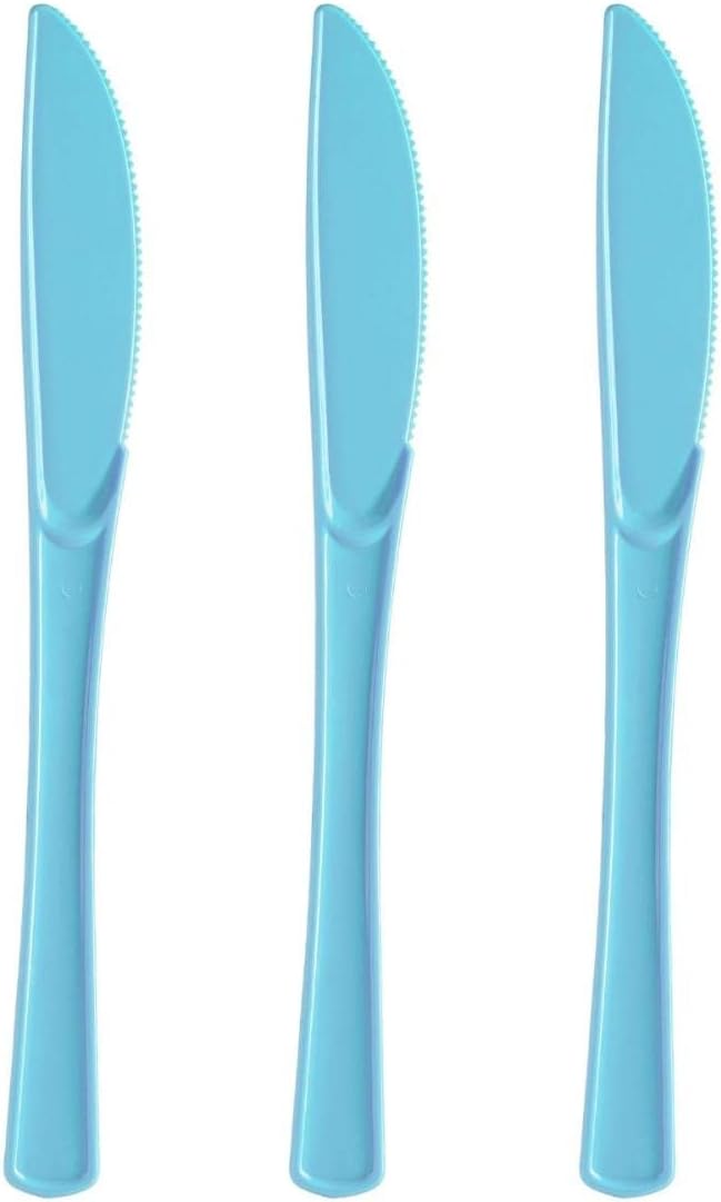 Amazon.com: Heavy Duty Light Blue Plastic Knives - 50 Ct. : Health ...