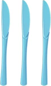Amazon.com: Heavy Duty Light Blue Plastic Knives - 50 Ct. : Health ...