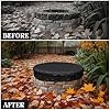 Amazon.com : 51-74.8" Round Fire Pit Cover Heavy Duty 600D Oxford ...