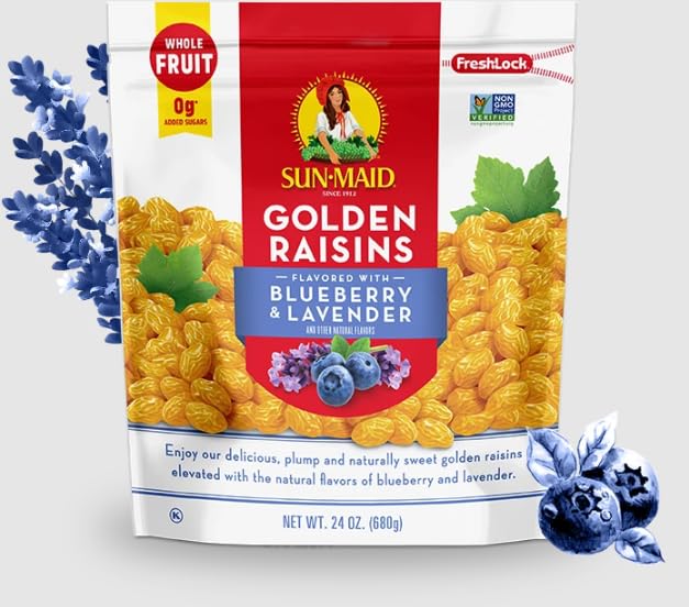 Amazon.com : Sun-Maid California Golden Raisins Flavored with Blueberry ...