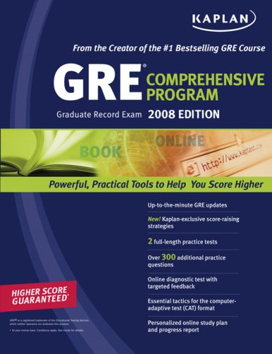 Kaplan GRE Exam 2008 Comprehensive Program: Kaplan: 9781427795014 ...