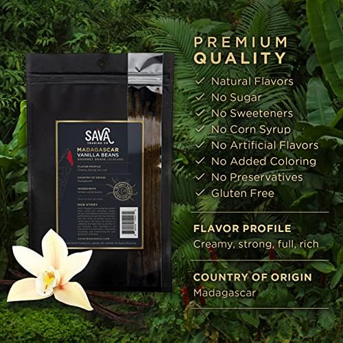 Snapklik.com : SAVA Madagascar Vanilla Bean Syrup & Vanilla Sugar ...
