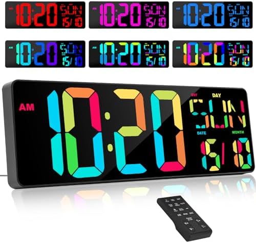 Digitale Wanduhr Gross
