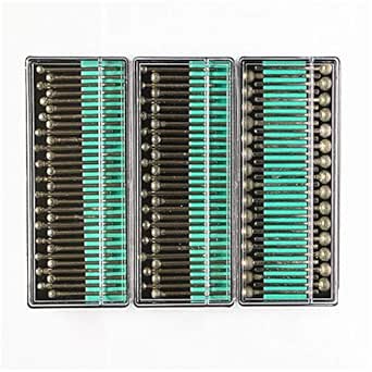 30x Diamond Drill Bits, 3 * 1mm Ball Shape Diamond Burr Bits for ...