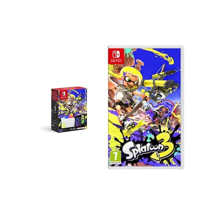 Buy Nintendo Switch – OLED Model Splatoon 3 Edition + Splatoon 3 ...