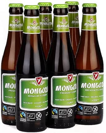 Original belgisches Bier BIO - MONGOZO Pils BIO 5 % vol 6 x 33 cl ...