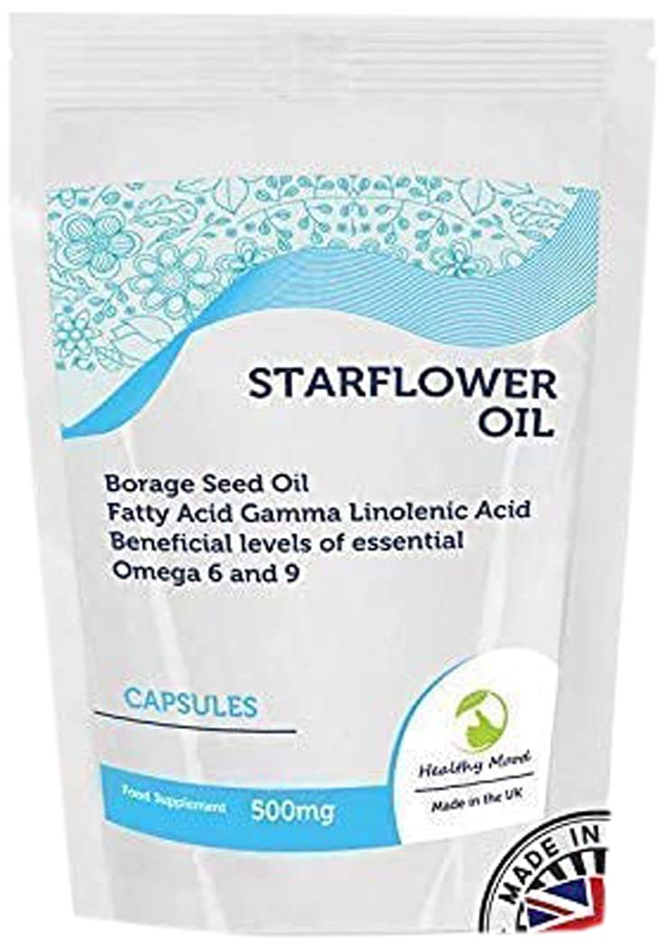 STARFLOWER Oil Borage Seed Oil Linolenic Acid 500mg GLA 90 Capsules ...