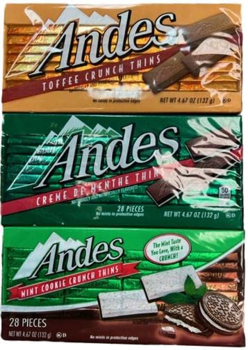 Amazon.com: Andes VARIETY Mint Thins, Cookie Crunch Thins, & Toffee ...